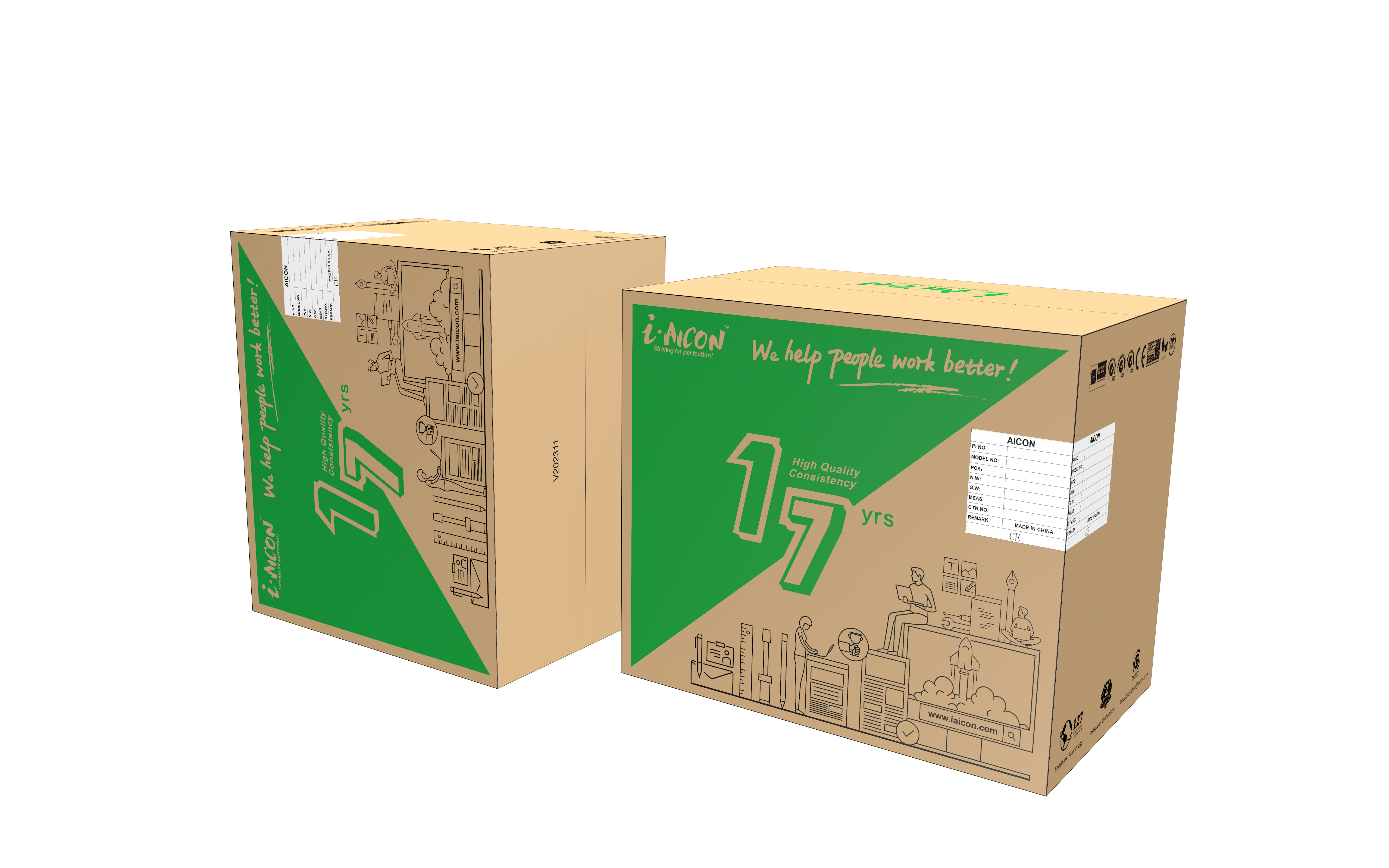 iAICON is upgrading the outer packaging - i · AICON